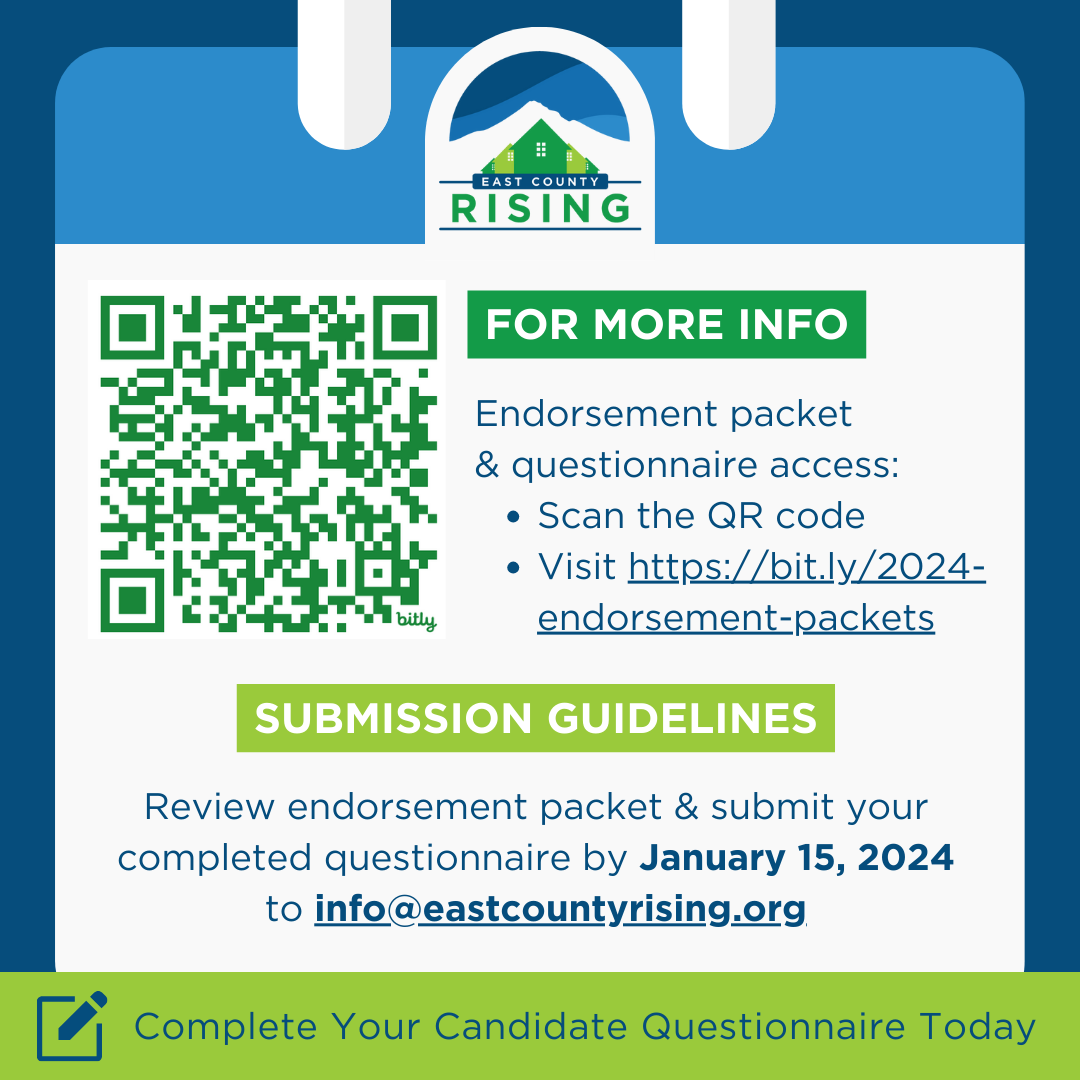 Endorsement Process – East County Rising Political Action Committee